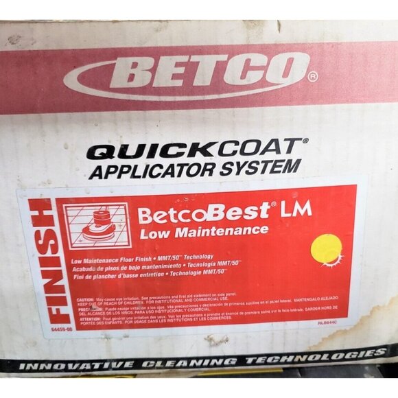 Betco | Other | Betco Lm Low Maintenance Floor Finish Mmt5 Quick Coat Applicator System 60h ...